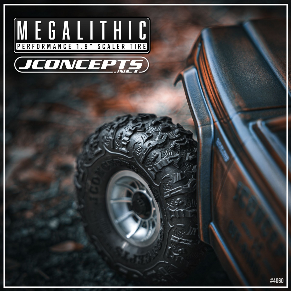 JConcepts Megalithic - Performance 1.9in Scaler Tire - 4.75in OD (2 ...