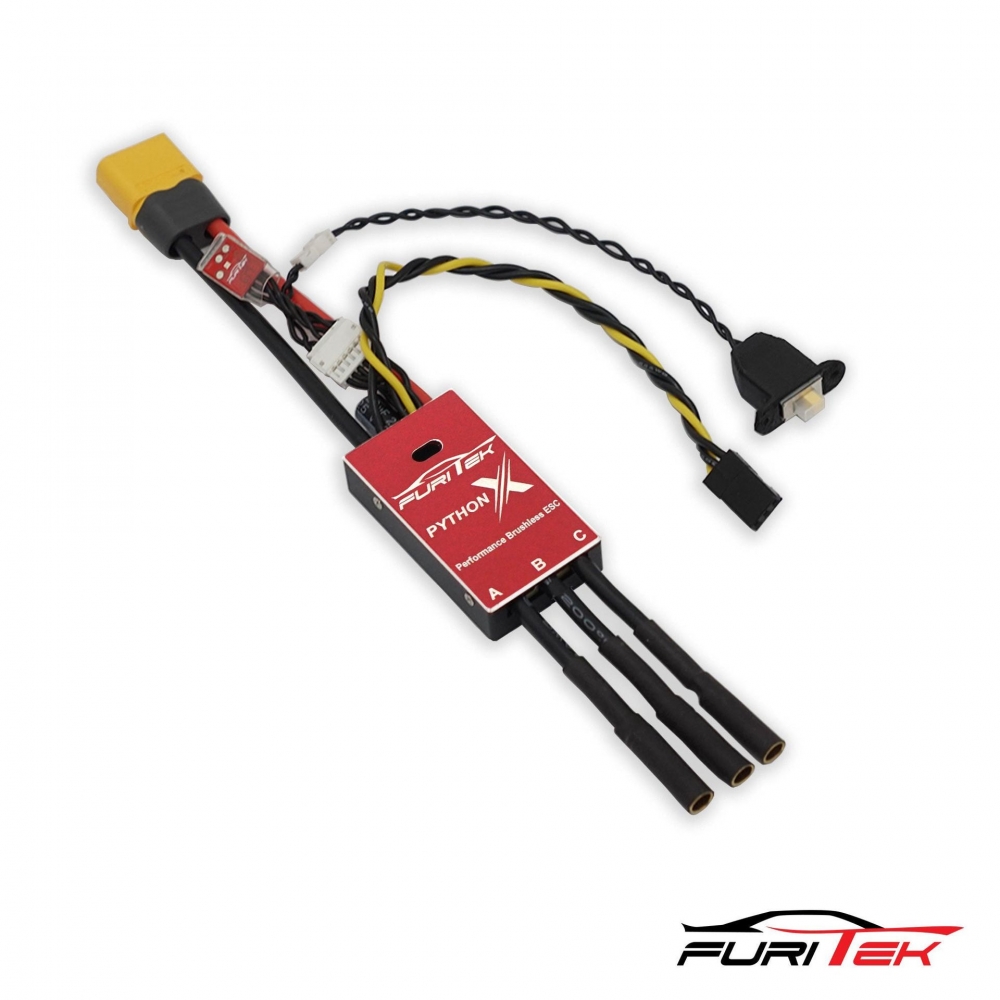 FURITEK PYTHON X 80A/120A BRUSHED/BRUSHLESS ESC FOR 1/10 RC CRAWLERS ...