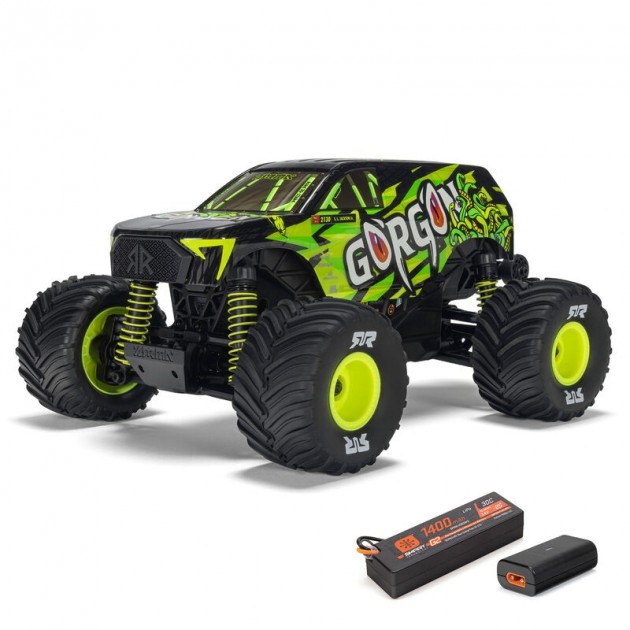 Arrma 1/16 GORGON GROM 4X4 RTR Brushed Monster Truck (Battery and ...