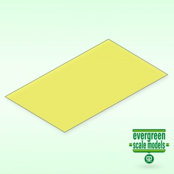 Evergreen Polystyrene Yellow Transparent Sheet 0.25x150x300 mm (2) | RC ...