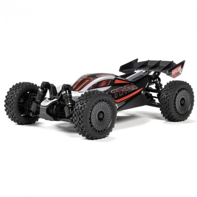 Arrma 1/14 TYPHON GROM 223S DSC 4X4 RTR Brushless Buggy, Silver | RC ...