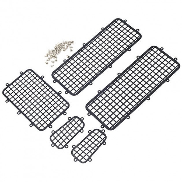 Yeah Racing Windows Guard Set For Traxxas TRX-4 Defender Black | RC ...