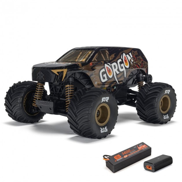 Arrma 1/16 GORGON GROM 4X4 RTR Brushed Monster Truck (Battery and ...